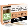 100% Bamboo Cotton Ear Swabs (200-Pack) | Double Tipped Ear Cotton Buds ...