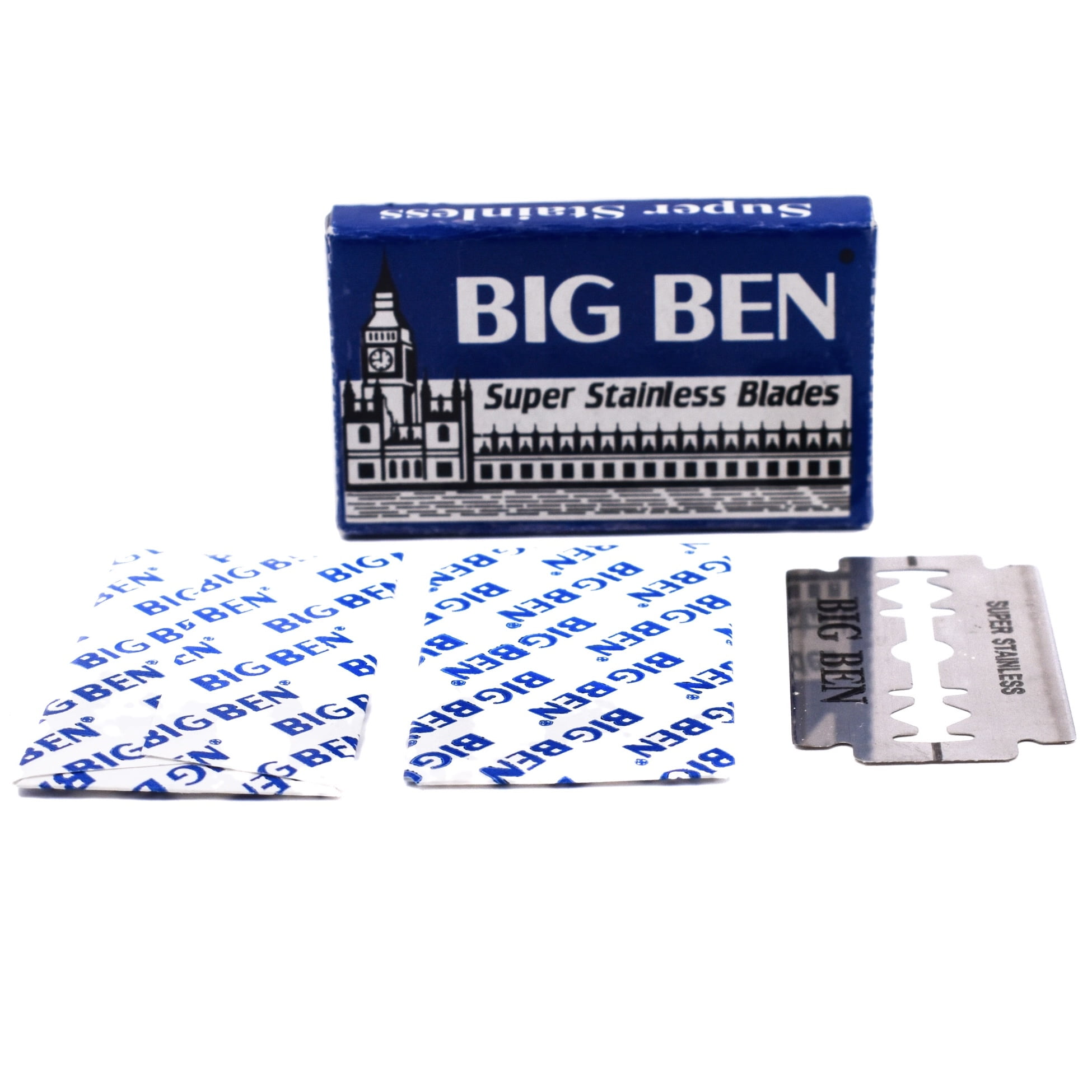 100 Big Ben Super Stainless Double Edge Safety Razor Blades - Walmart.com