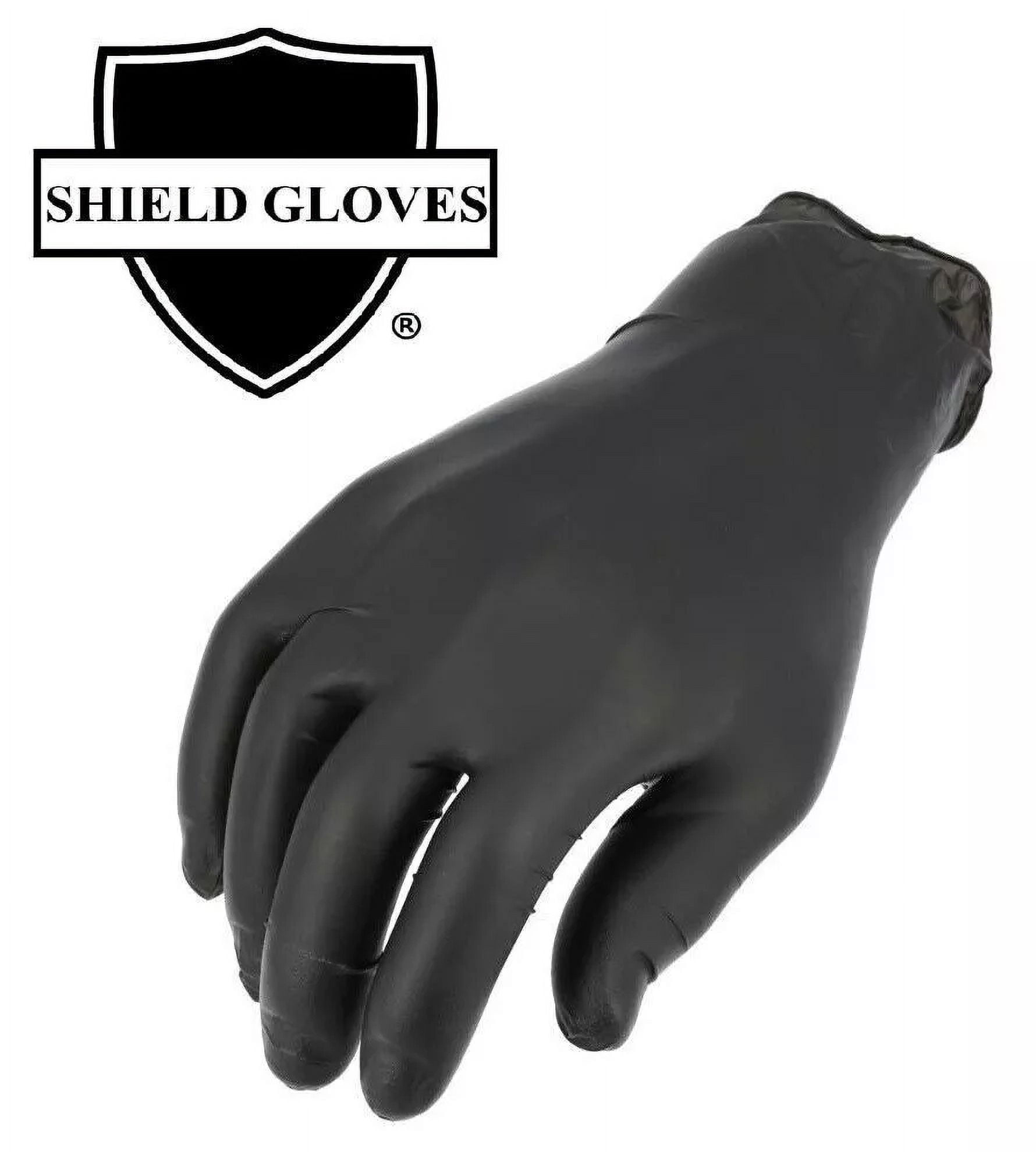 100 Black Medium 6 Mil Nitrile Texture Medical Latex Powder Free ...