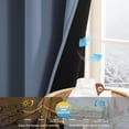 100% Blackout Curtains 36 Inch Length, Thermal Insulated Grommet Window ...