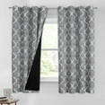 100% Blackout Curtains 54 Inches Long 2 Panels for Bedroom Living Room ...