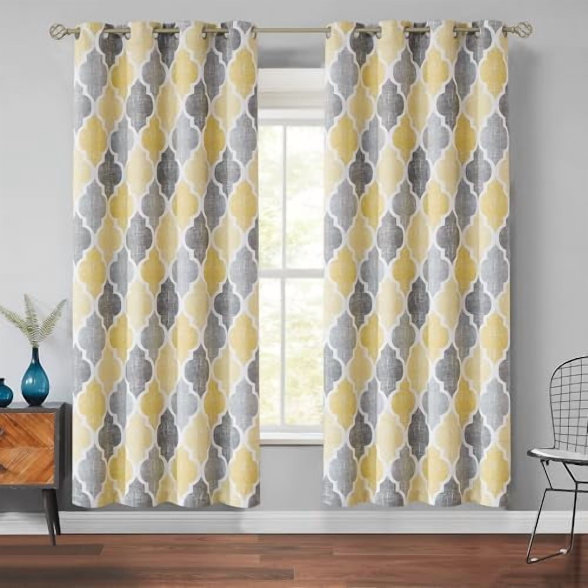 100% Blackout Curtains 72 Inches Long 2 Panels for Bedroom Living Room ...