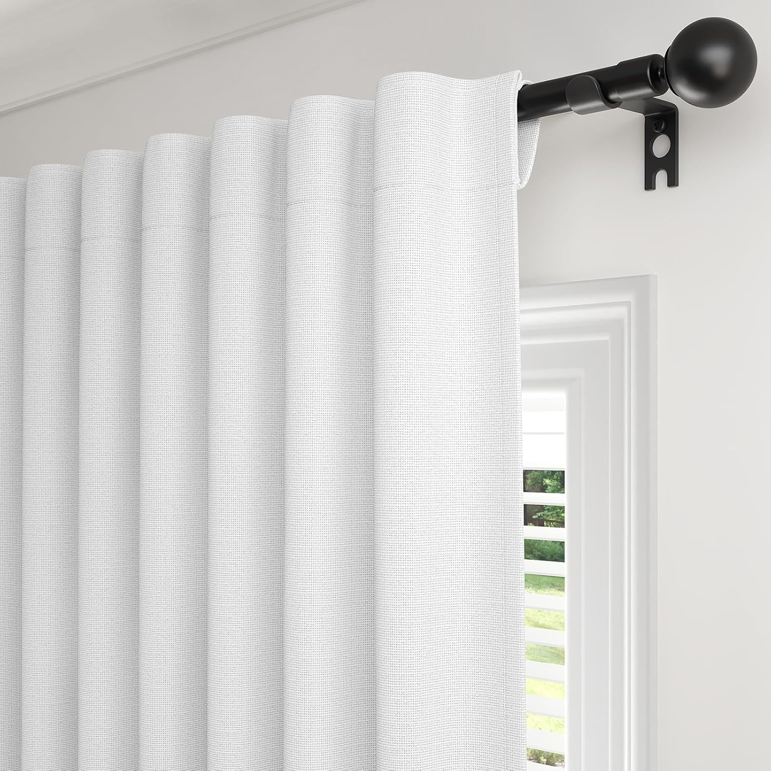 100% Blackout Curtains 84 Inch Length 2 Panels Set for Bedroom/Living ...