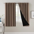 100% Blackout Curtains for Bedroom with Black Liner Full Room Darkening ...