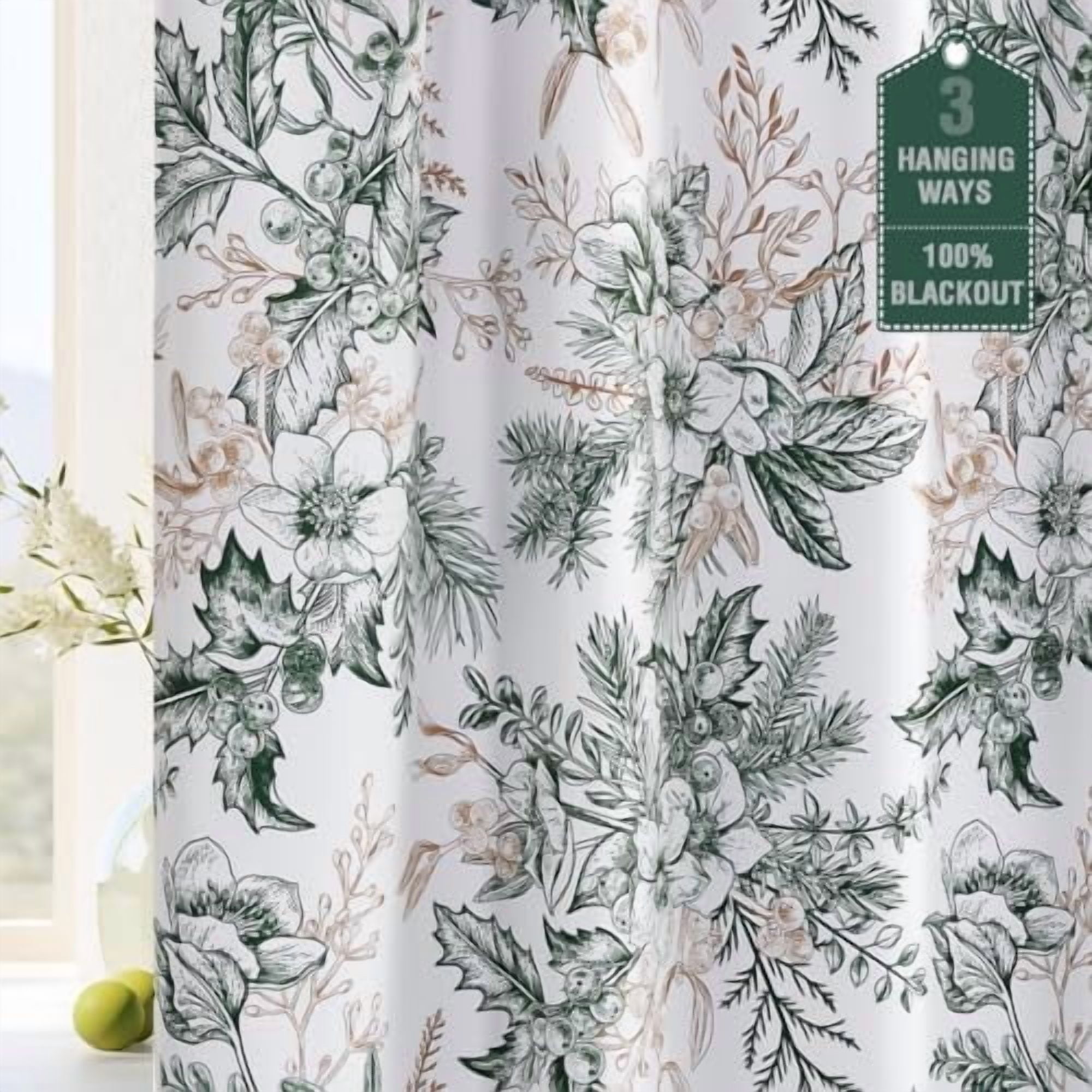 100% Blackout Curtains for Bedroom Light Blocking Curtains 84 Inch ...