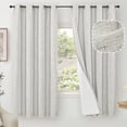 100% Blackout Curtains for Bedroom, 63 Inch Length, 2 Thermal Insulated ...