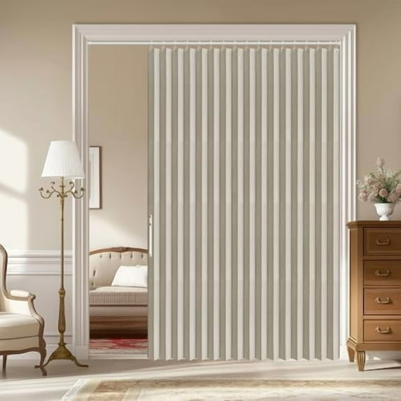 100% Blackout Door Curtain Accordion Door Closet Curtain Invisible ...