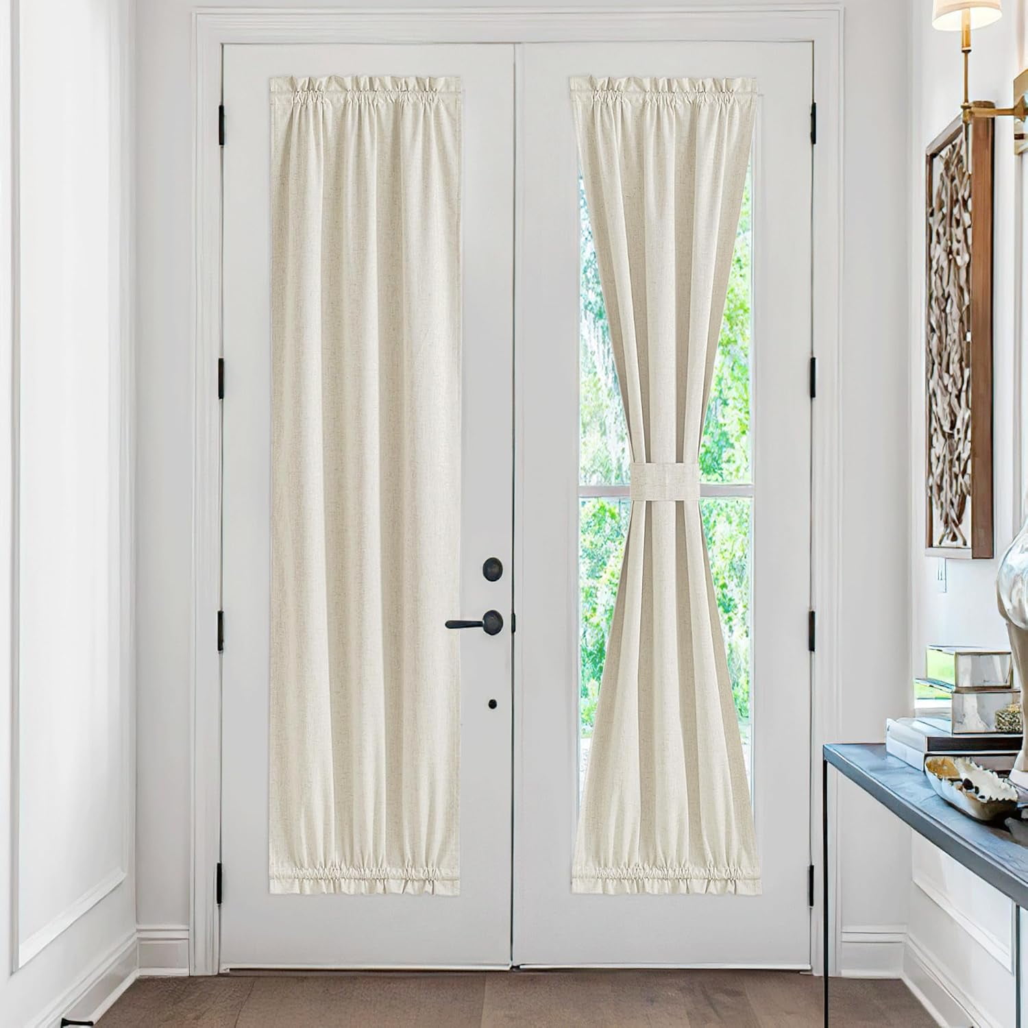 100% Blackout Door Curtain for Window - Privacy Room Darkening Shade ...