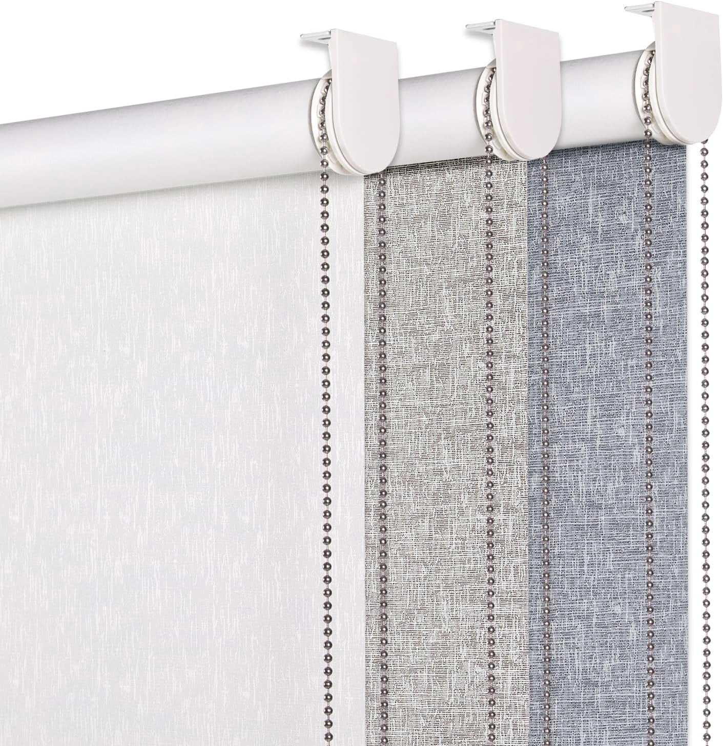 100% Blackout Roller Shades (72" H x 23" W, Grey) UV Protection Blinds ...