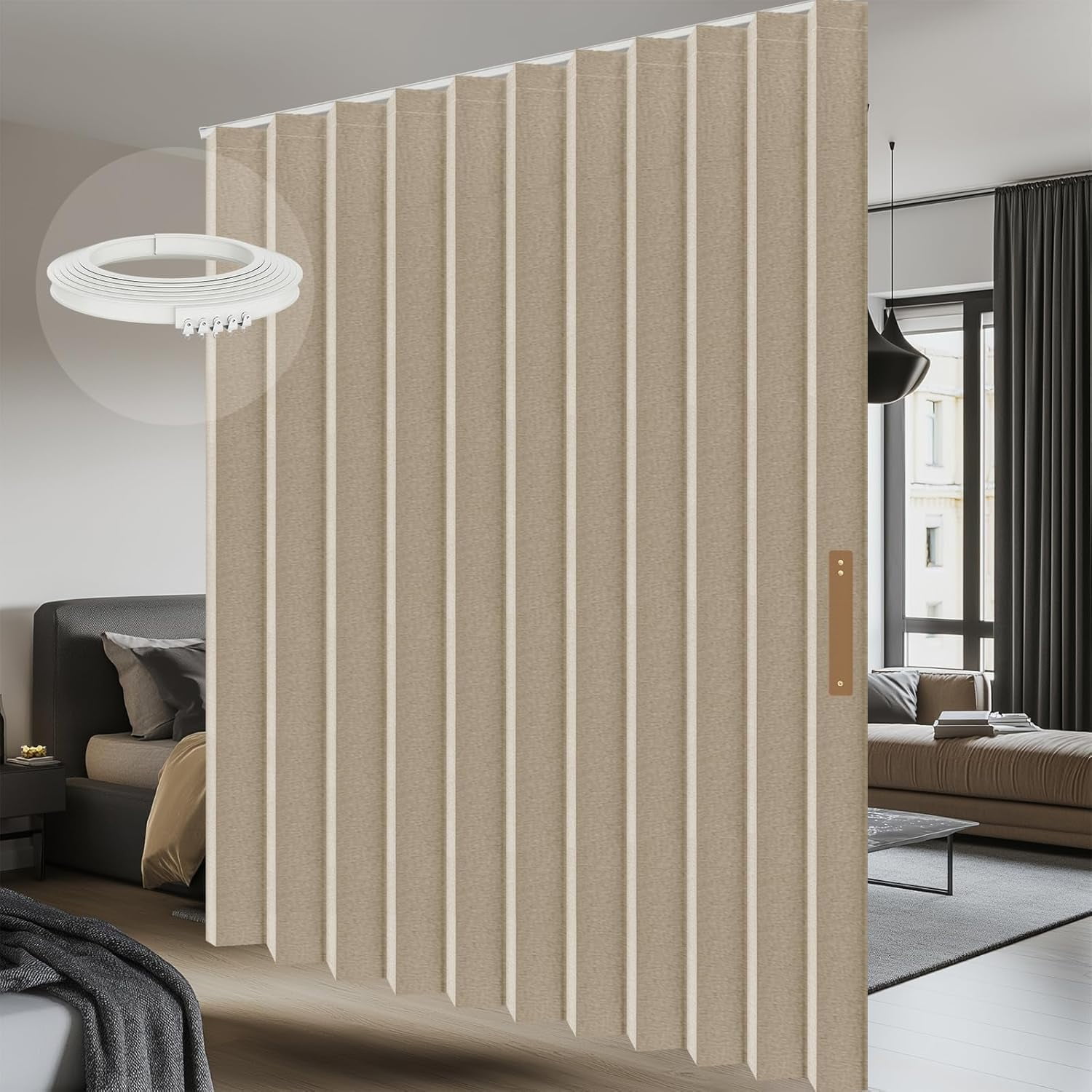 100% Blackout Room Divider Curtains Screen Partitions, Blackout Sound ...