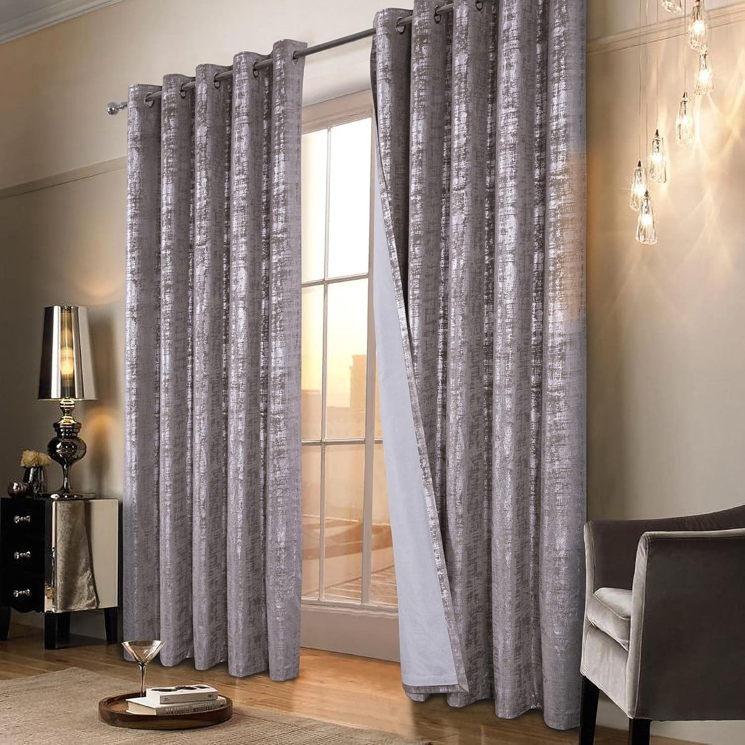 100% Blackout Soft Velvet Curtains for Bedroom Living Room Thermal ...