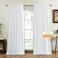 100% Blackout White Velvet Curtains for Bedroom, Back Tab and Rod ...