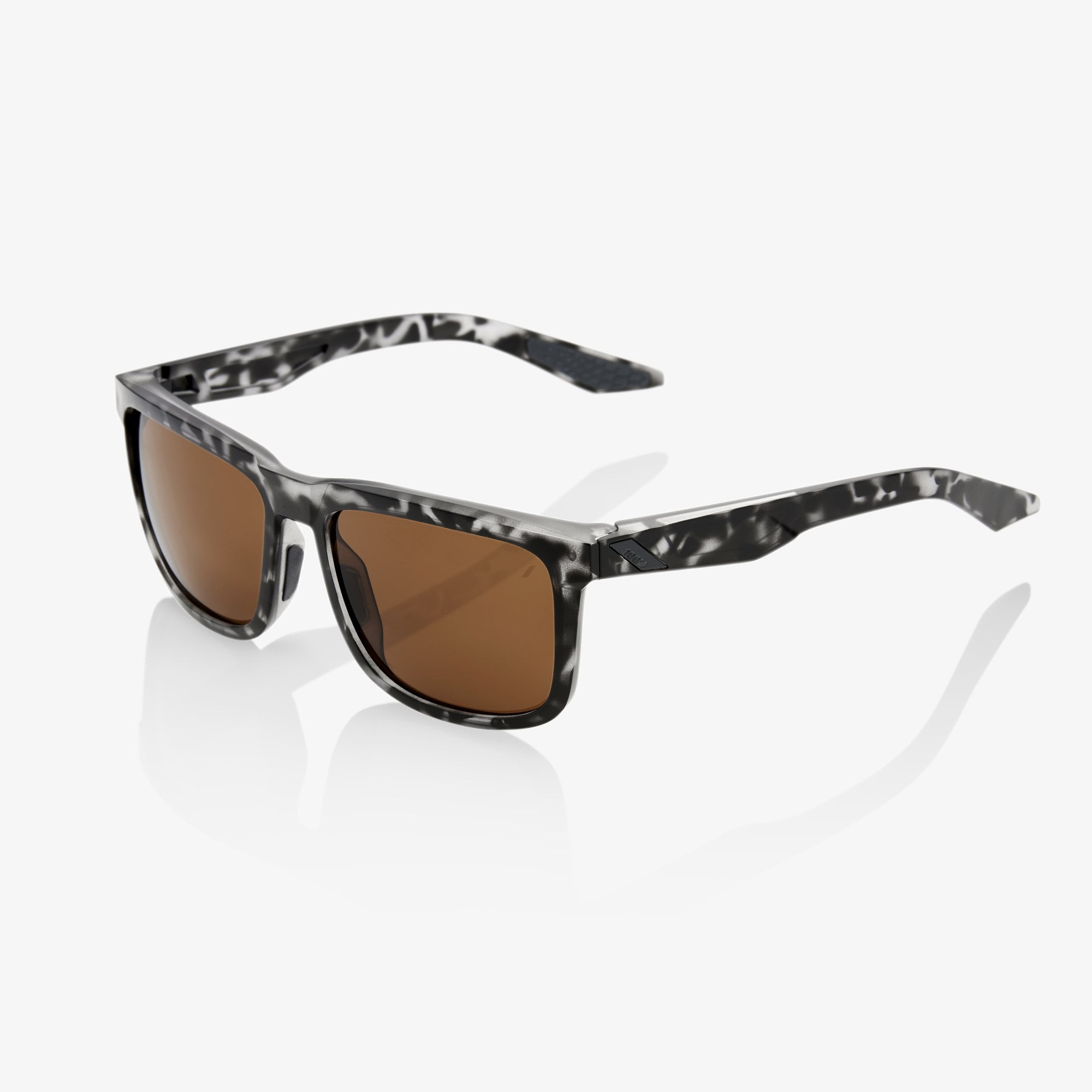 100% Blake Sunglasses (OSFA, Matte Black Havana/Bronze Lens) - Walmart.com