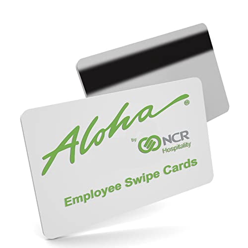 100 Blank Aloha POS Server Swipe Employee ID Cards - Walmart.com