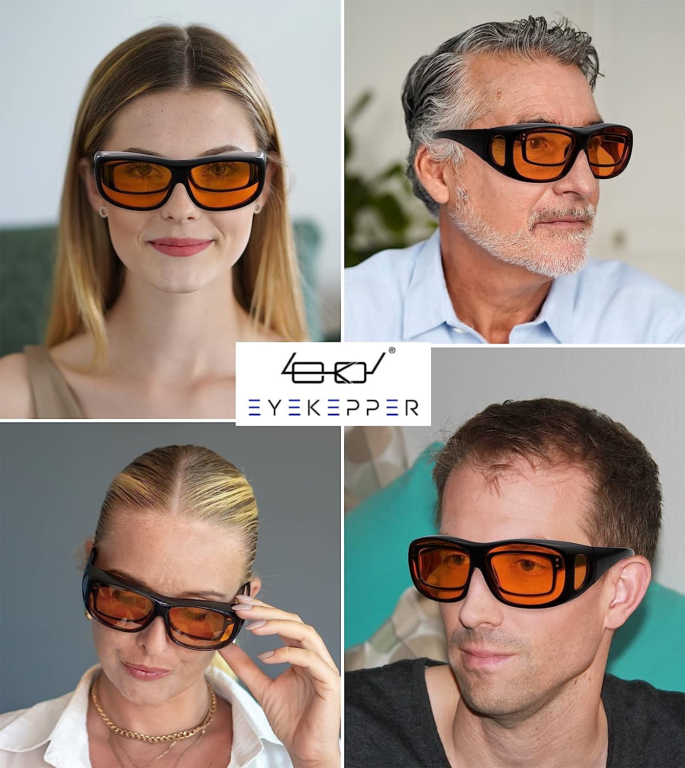 100% Blue Light Reduction,Huge Fitover Anti-Blue Blocking Computer ...