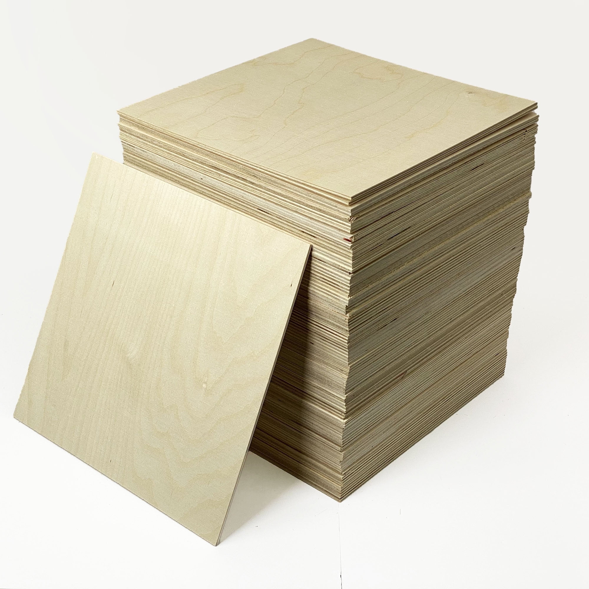 100 Boards of 12” x 12” 3mm 1/8 inch Grade B/BB Baltic Birch Plywood ...