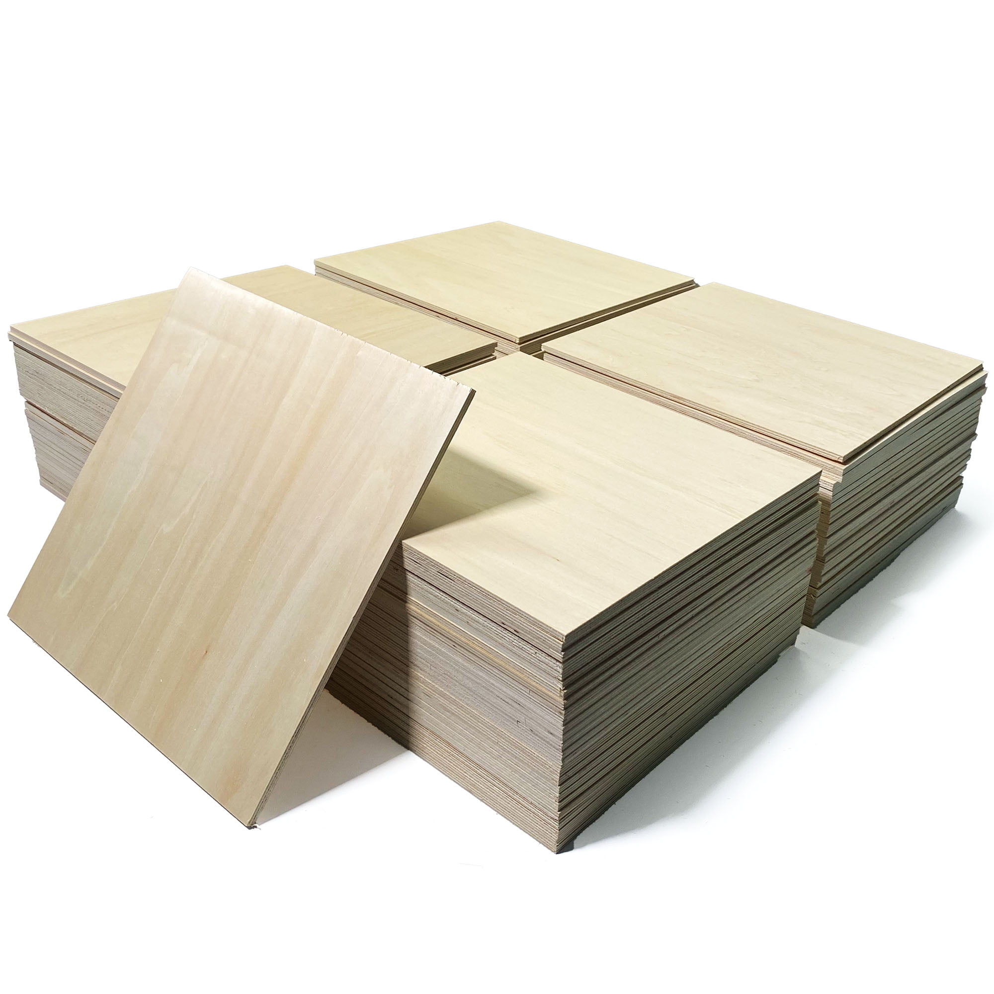 100 Boards of 12” x 12” 6mm 1/4 inch Grade B/BB Baltic Birch Plywood ...