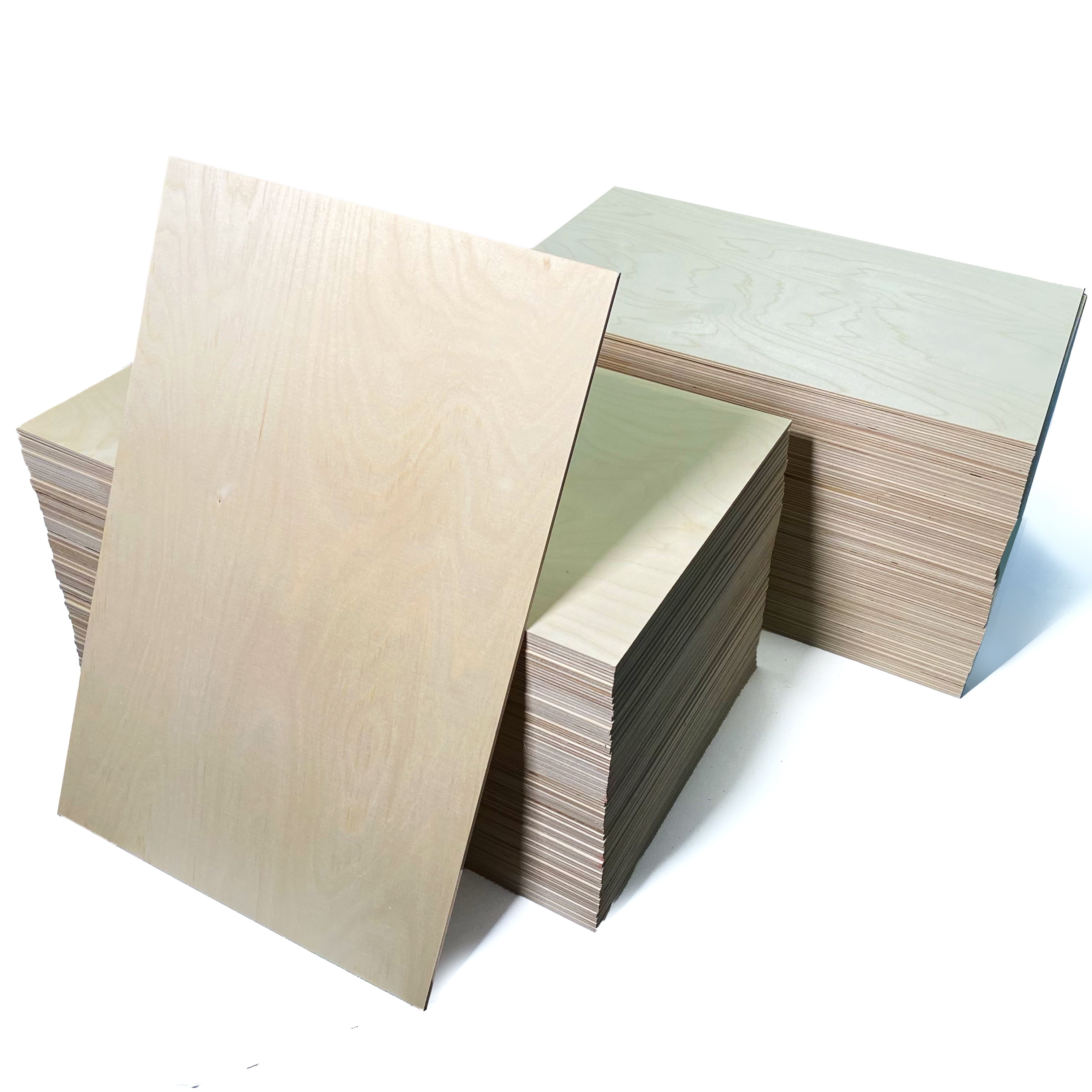 100 Boards of 12” x 19” 6mm 1/4 inch Grade B/BB Baltic Birch Plywood ...