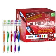 100-Pack High-Quality, Durable, Medium-Soft Toothbrushes with Hygienic ...