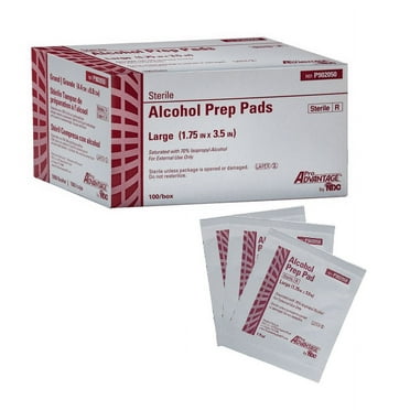 Cardinal Health Sterile Isopropyl Alcohol Prep Pads, 2-Ply Large ...