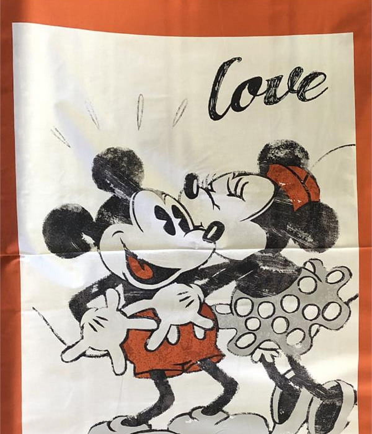 100% COTTON MICKEY & MINNIE MOUSE Printed Panel Fabric - LOVE / 36"L x ...