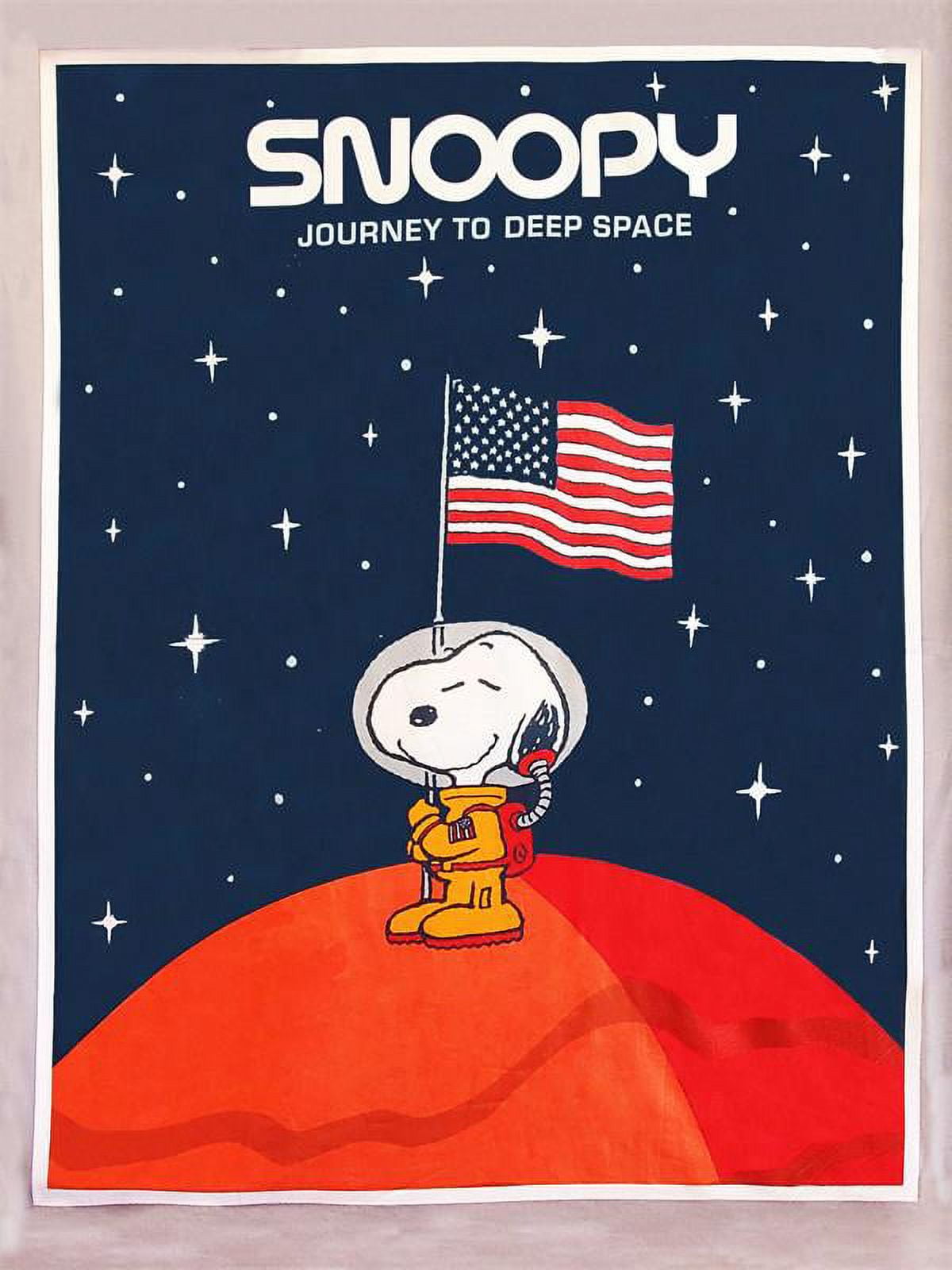 100% COTTON PEANUTS' SNOOPY Printed Panel Fabric - JOURNEY TO DEEP ...