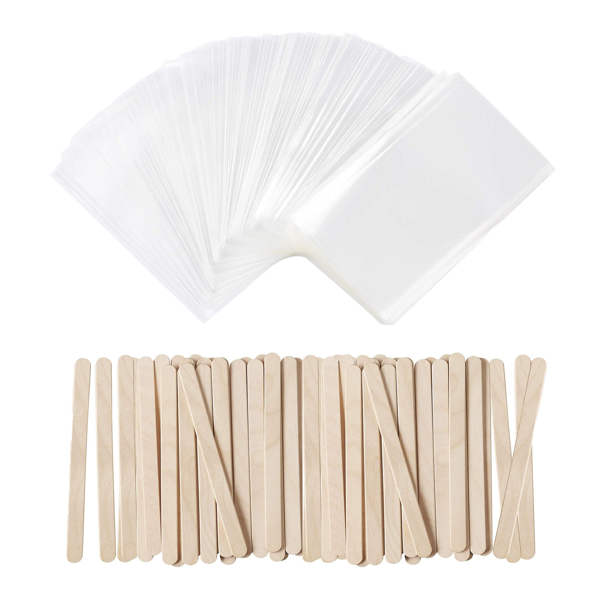 100 Cake Popsicle Sticks And 200 Pop Bags Set Food Grade 3.15 * 6.69 ...