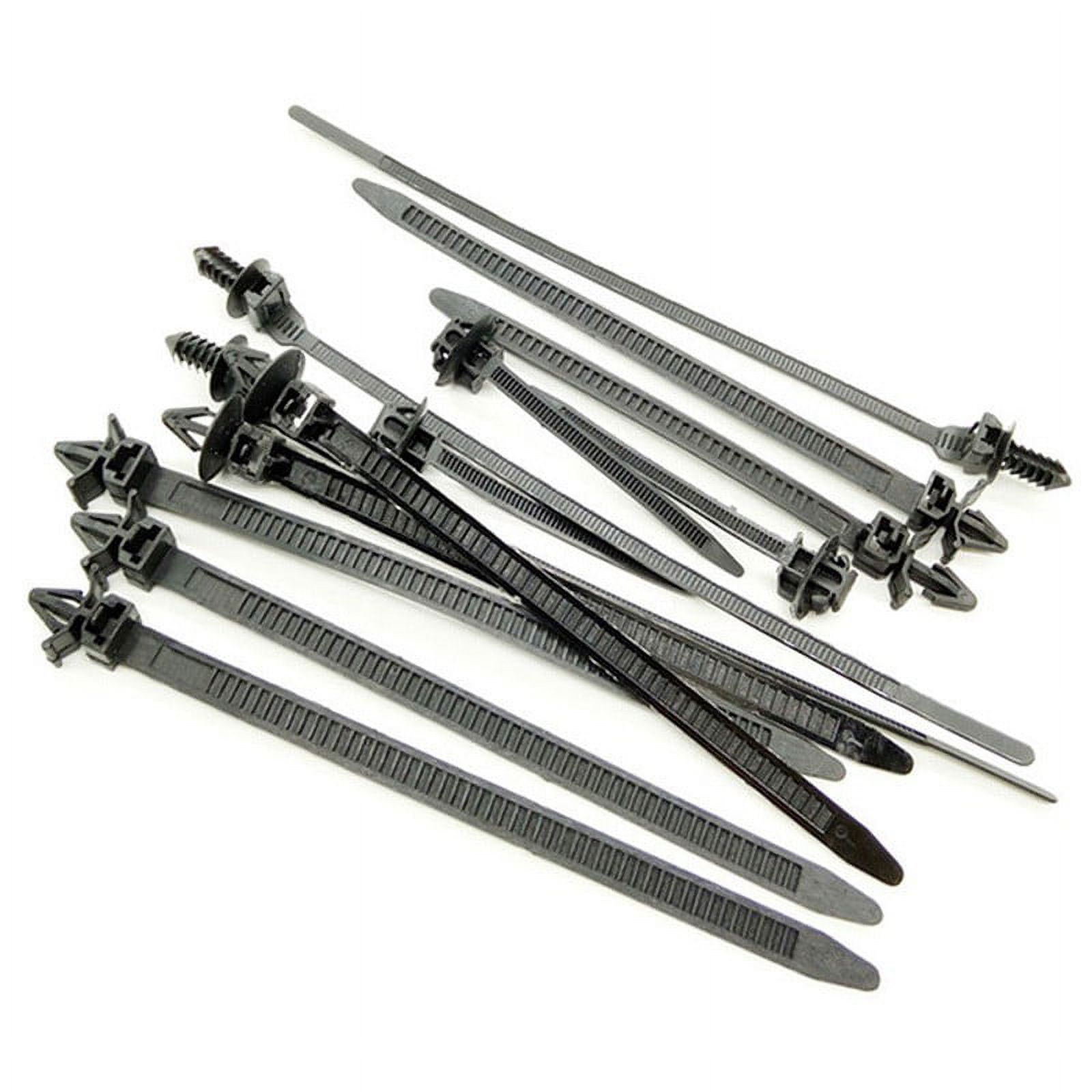 100* Car Auto Nylon Cable Tie Wire Harness Line Fastener Zip Clip ...