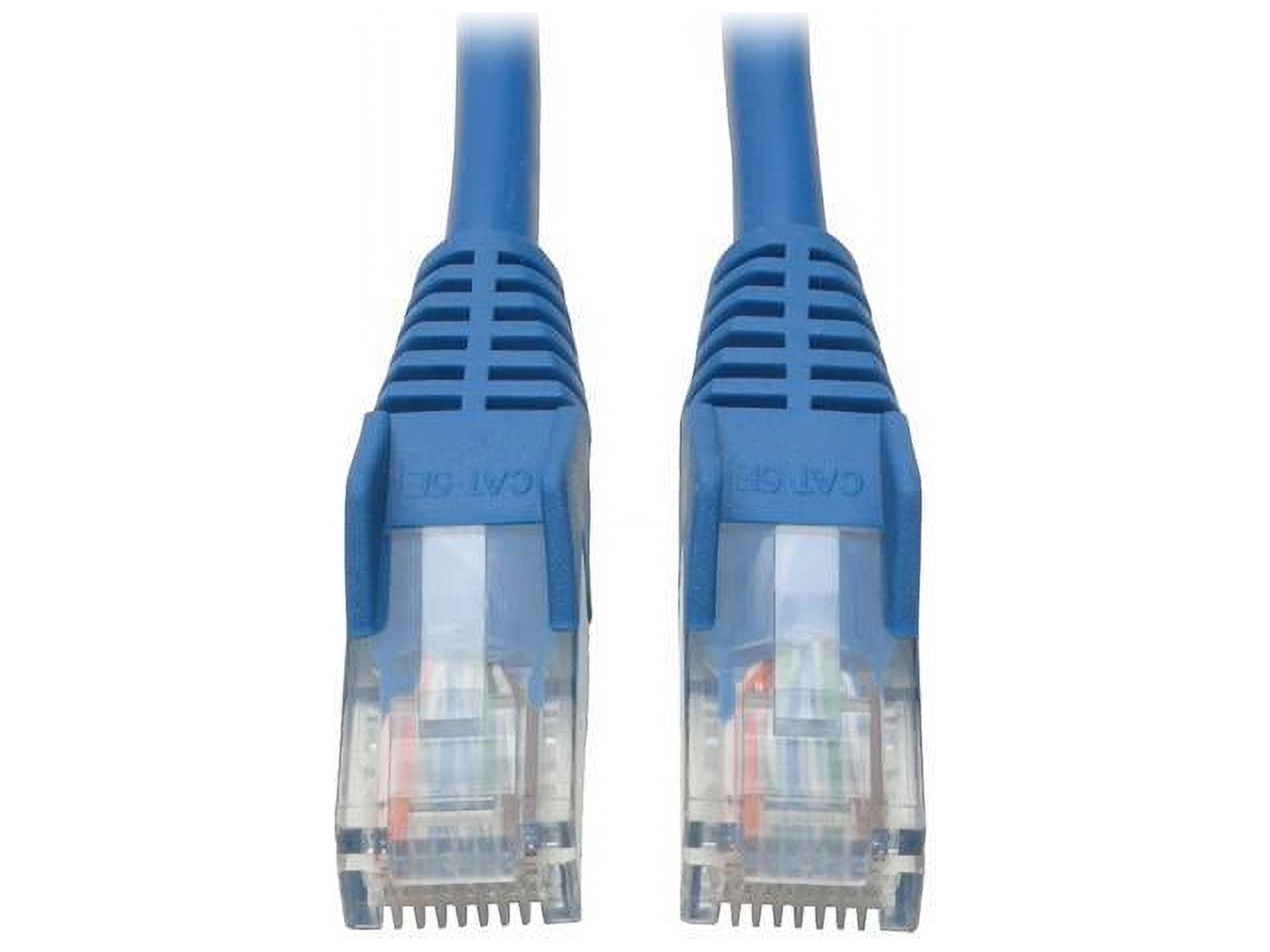 100' Cat5e 350MHz Snagless Molded Cable (RJ45 M/M), Blue - Walmart.com