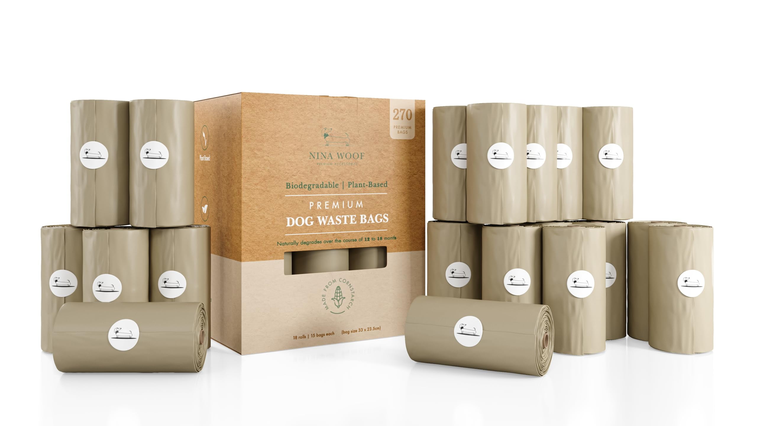 100% Certified Home Compostable and Biodegradable Dog Poop Bags - ASTM ...