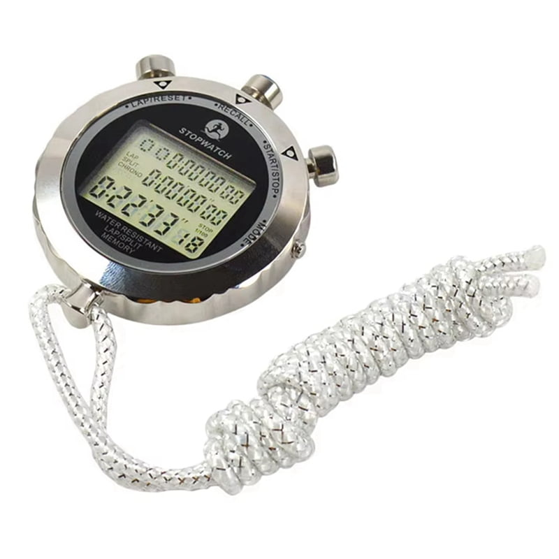 100 Channels Professional Metal Luminous Digital Stopwatch Timer ...