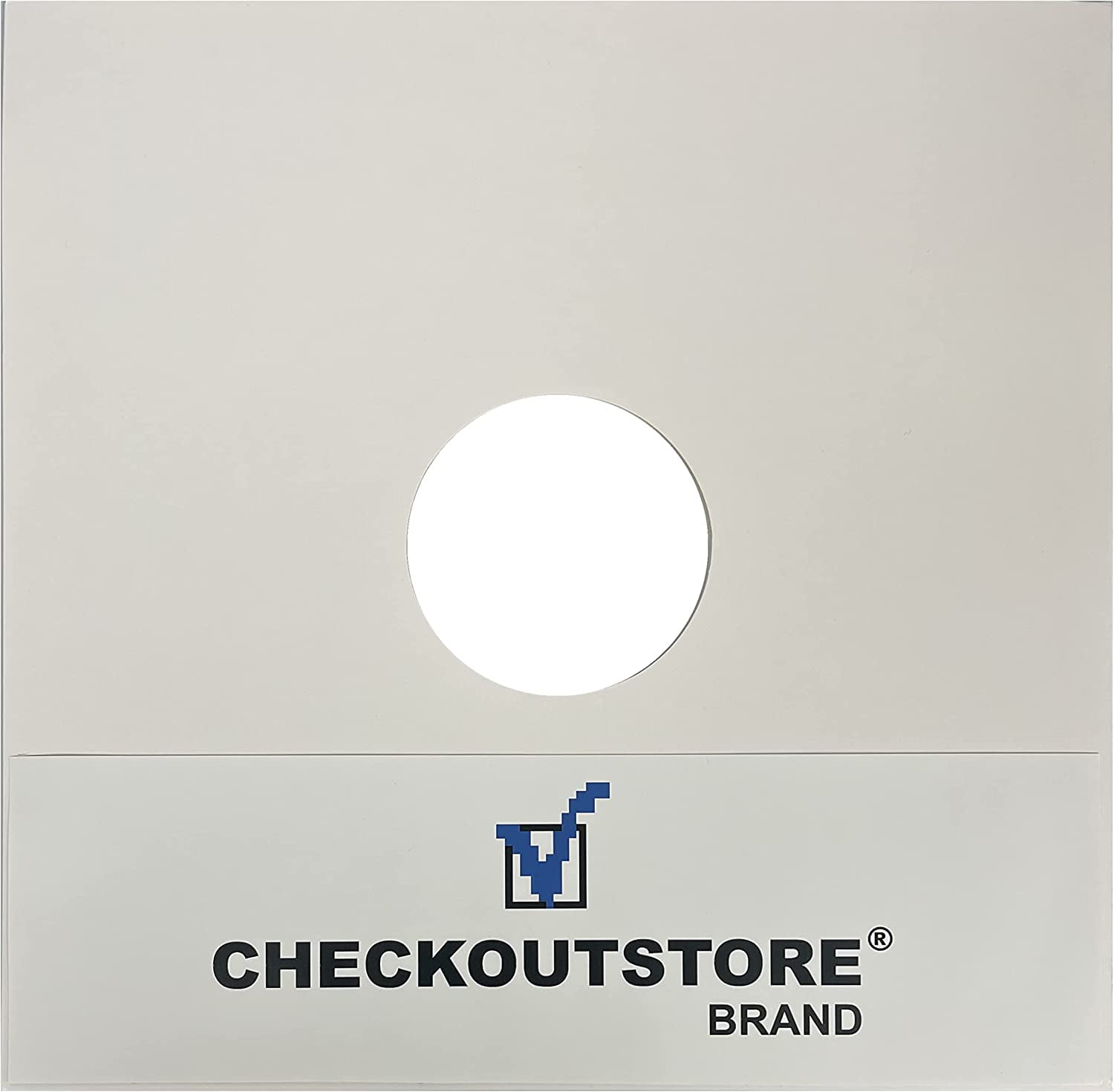 100 CheckOutStore Cardboard Jackets Album Cover/w Hole for 12" Vinyl 33 ...