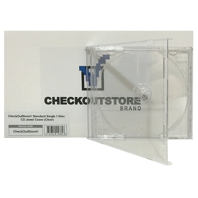 (100) CheckOutStore Standard Single 1-Disc CD Jewel Cases (Clear ...