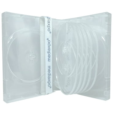 Maxtek Ultra Thin 5.2mm Slim Clear CD Jewel Case with Built in Frost ...