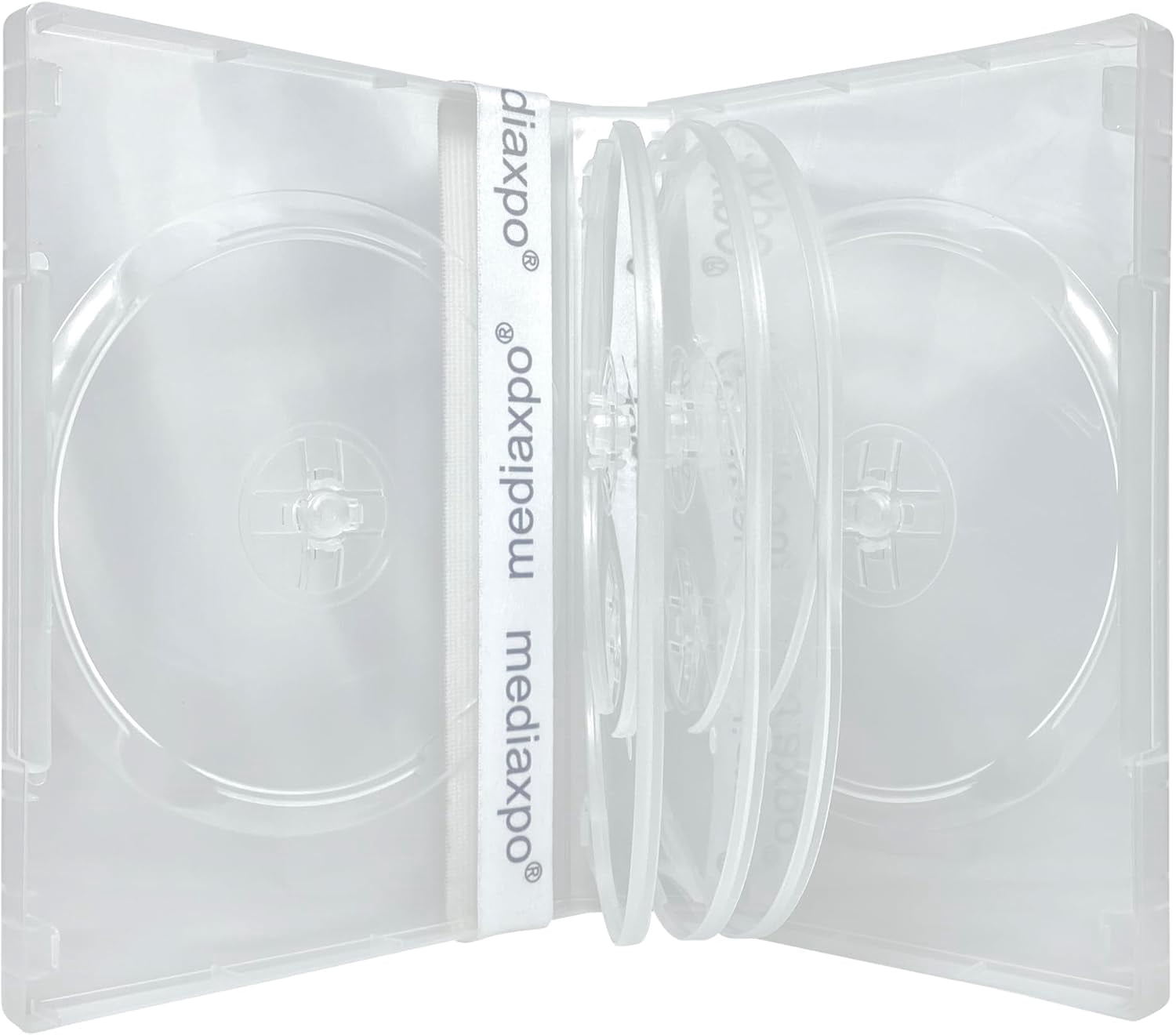 100 Clear 8 Disc DVD Cases - Walmart.com