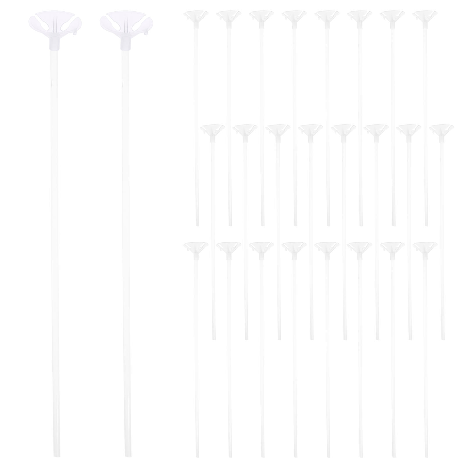 100 Clear Balloon Stick Stands for Table Centerpieces & Party Decor ...