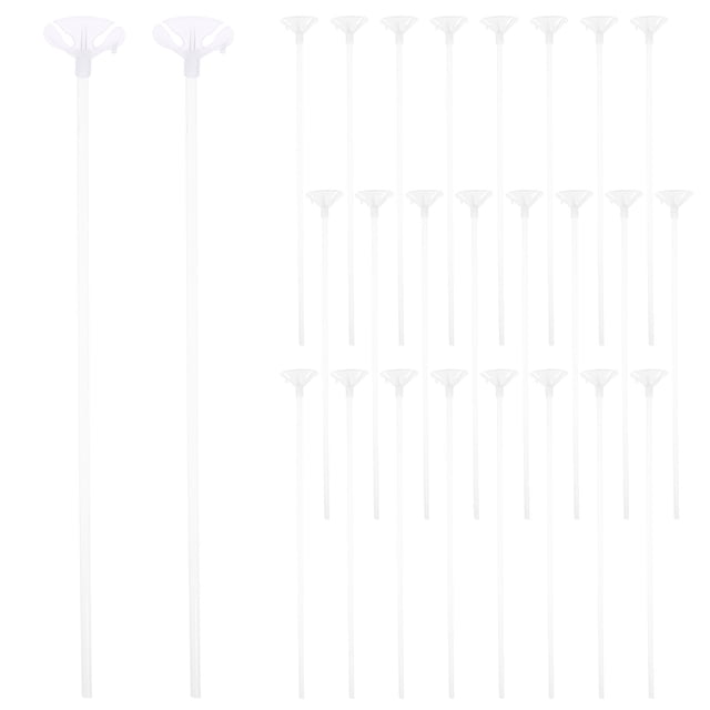 100 Clear Balloon Stick Stands for Table Centerpieces & Party Decor ...