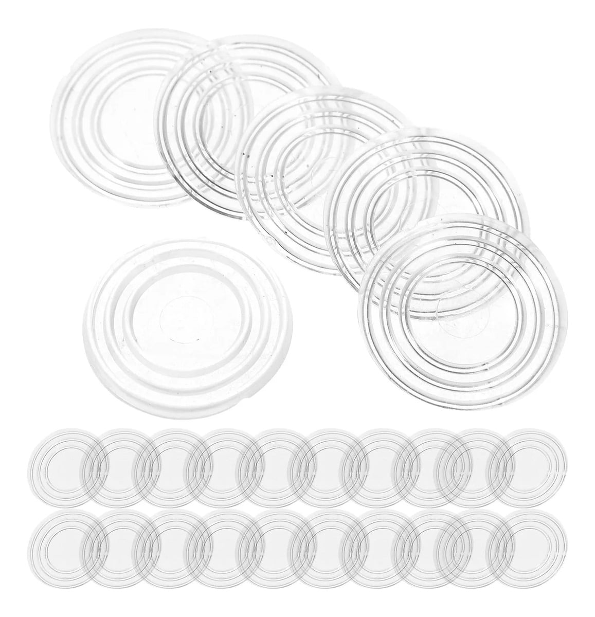 100 Clear Glass Table Protectors Spacers - Scratch Prevention Furniture ...