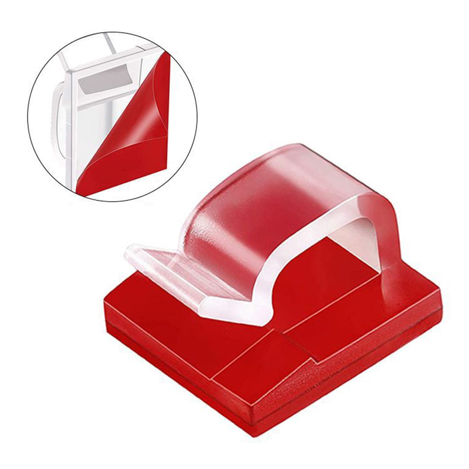 100 Clear REPEAT Molded Cord Organizers Repair Gluey For Neat Computer ...