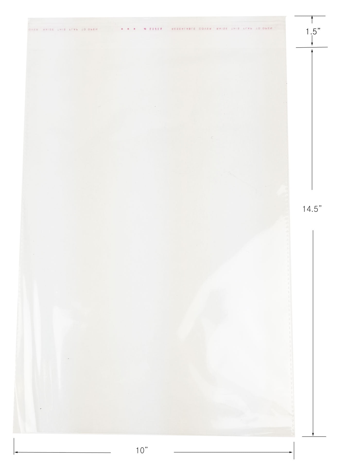 100 Clear Resealable Adhesive Cello Cellophane OPP Bag (11"x14.5" (100 ...
