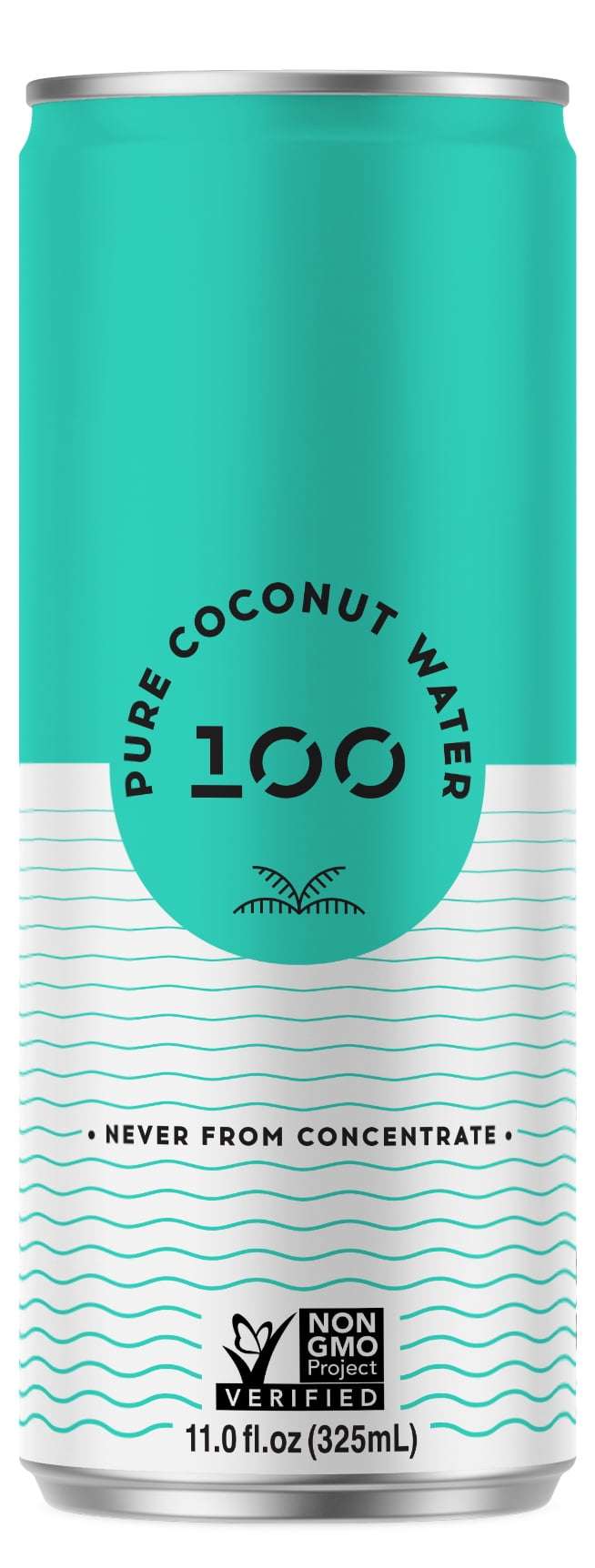 100 Coconuts Pure Coconut Water, Hydration, 11 fl oz Cans, Liquids ...