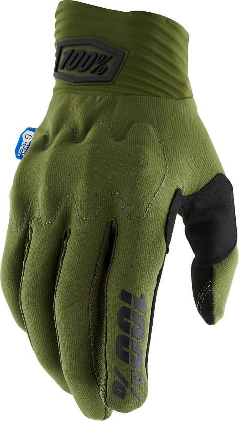 100% Cognito Smart Shock Gloves - Army, Full Finger, Men's, Medium ...