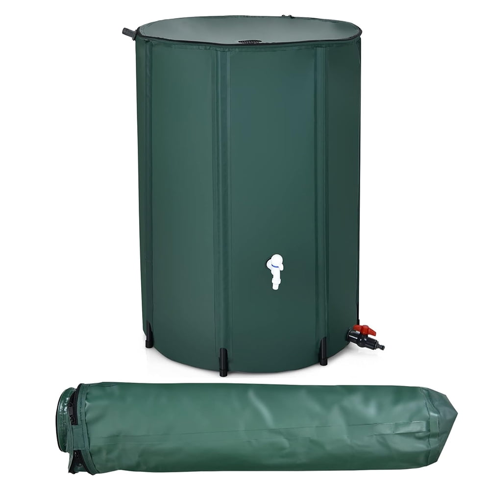 100 Collapsible Rain Barrel, Rainwater Collection Barrel with Top Mesh ...