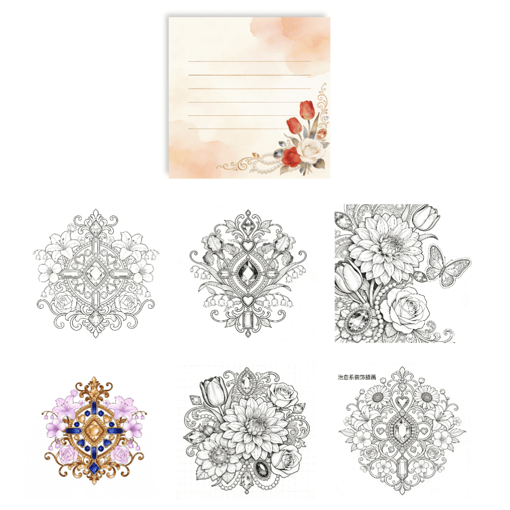 100 Coloring & Note-Taking Sticky Notes, Double-Sided Stress Relief Pad ...