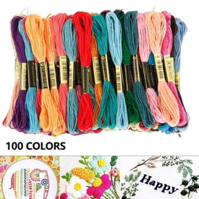 200 Colors Cotton DMC Cross Floss Stitch Thread Embroidery Sewing ...