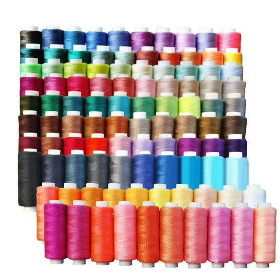 100 Colors Sewing Threads Kits Practical Quilting Thread Colorful ...