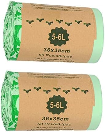 100% Compost Bags for Kitchen Countertop Compost Bin - 1, 1.2, 1.3, 1.5 Gallon, Kitchen Food ...
