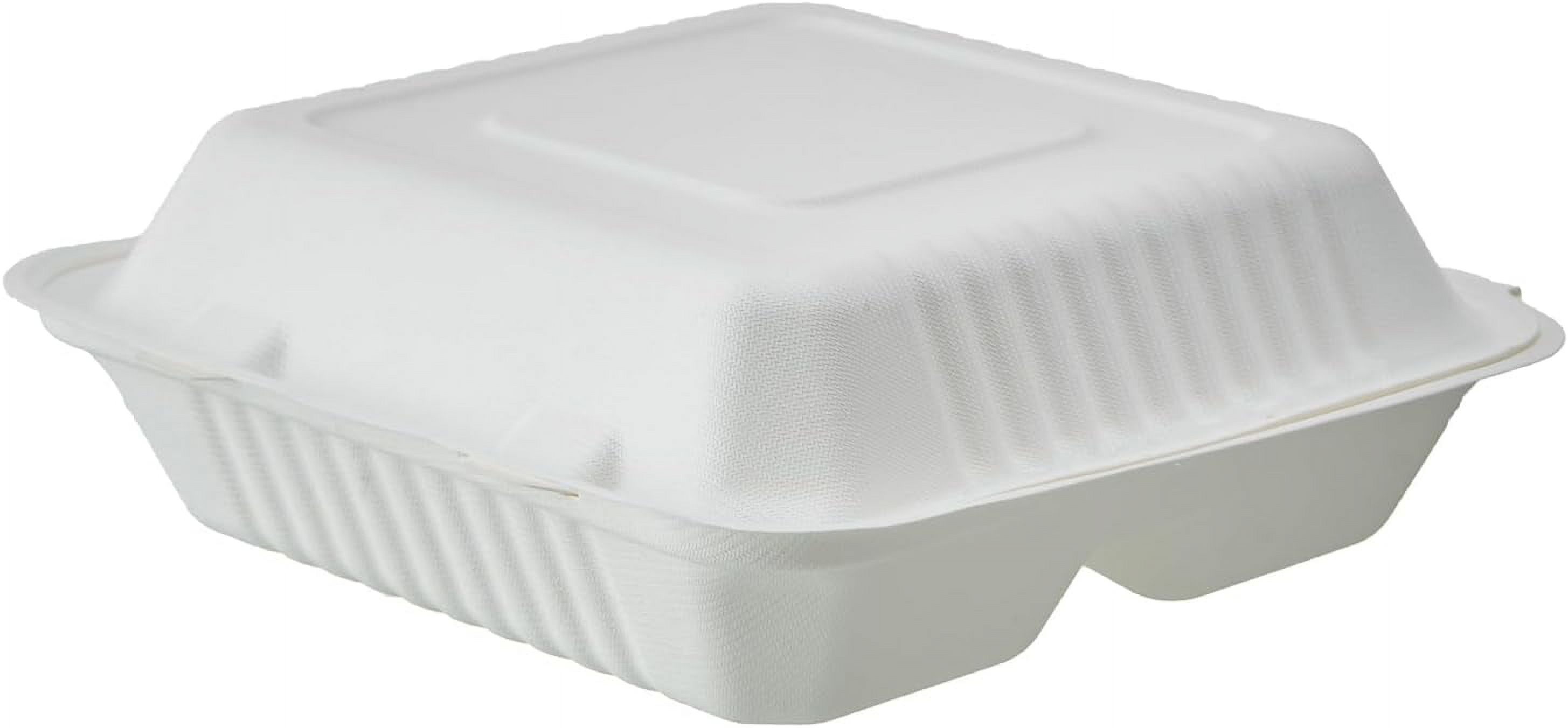 100% Compostable Clamshell Take Out Food Containers with Lids, Bio ...