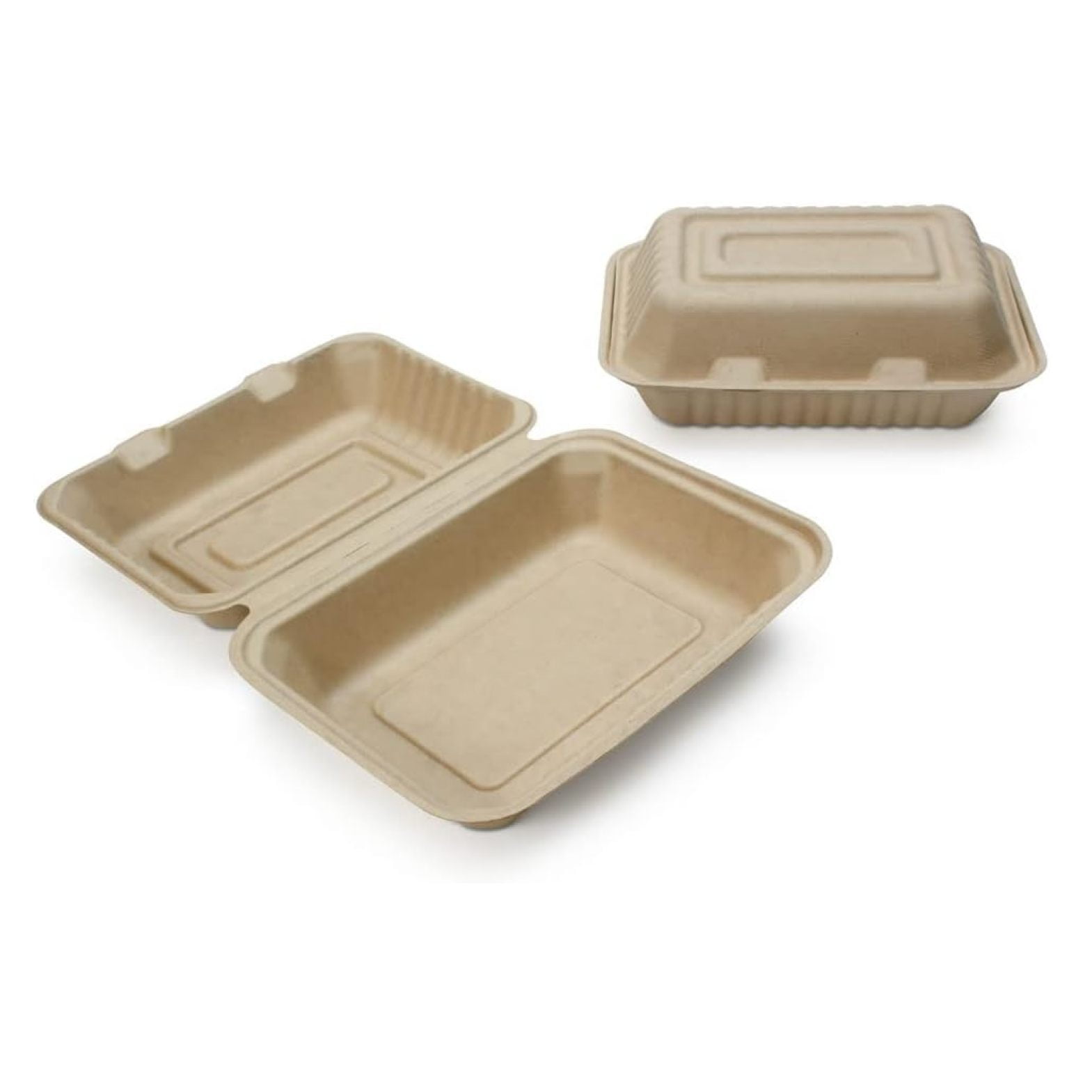 100% Compostable Disposable Food Containers with Lids [9”X6” 500 Pack ...
