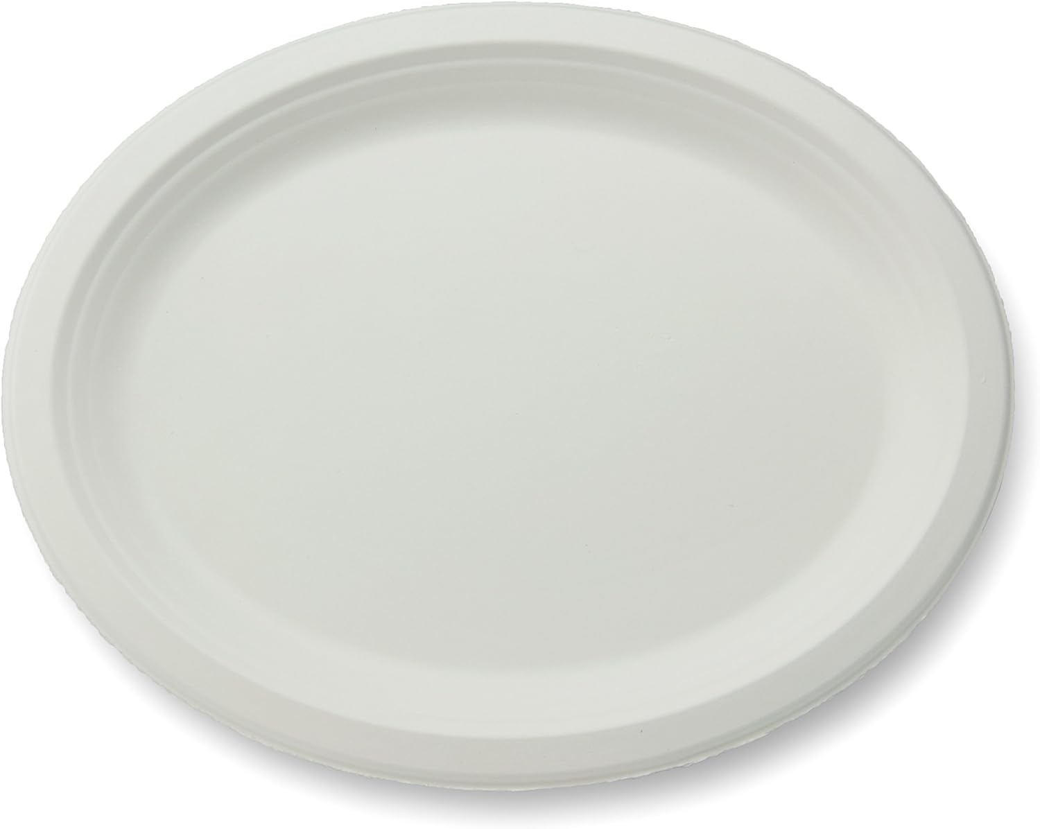 100% Compostable Natural Fiber Oval , 12-Inch, 500-Count Case - Walmart.com